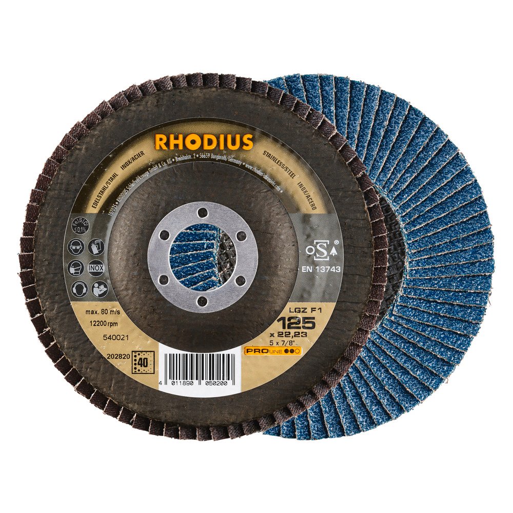 RHODIUS Fächerscheibe LGZ F1, gerade- diverse Ausführungen - 202767.0 ...